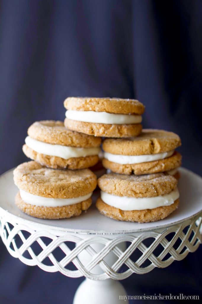 Soft And Chewy Ginger Sandwich Cookies - My Name Is Snickerdoodle