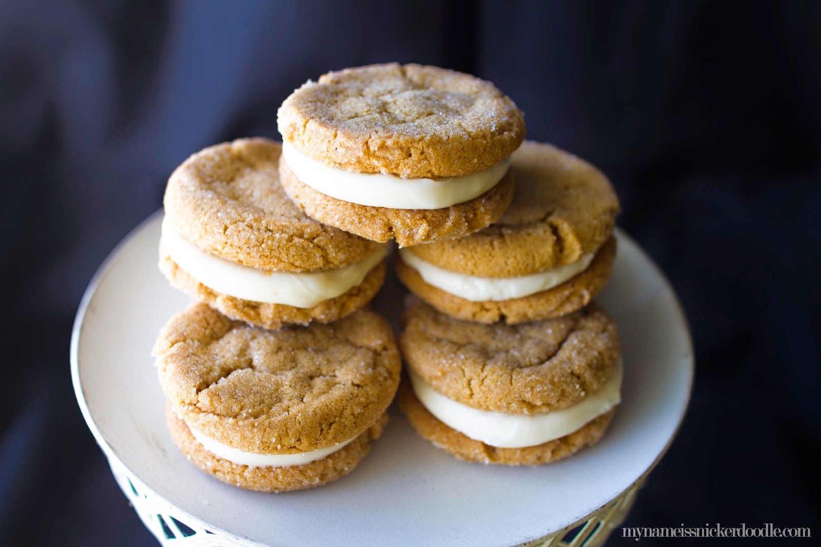 Stacked-Ginger-Sandwich-Cookies - My Name Is Snickerdoodle