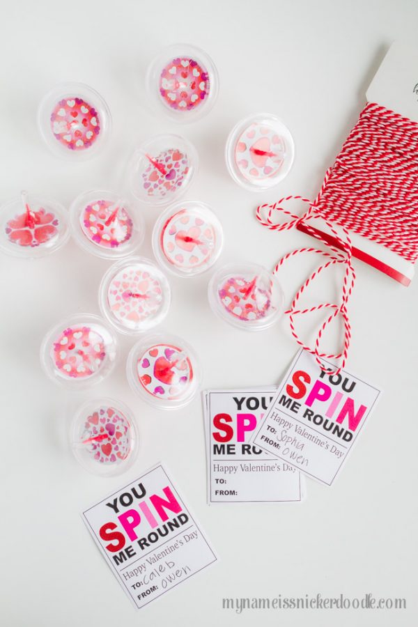 Free Valentine Printable For Fidget Spinners and Tops