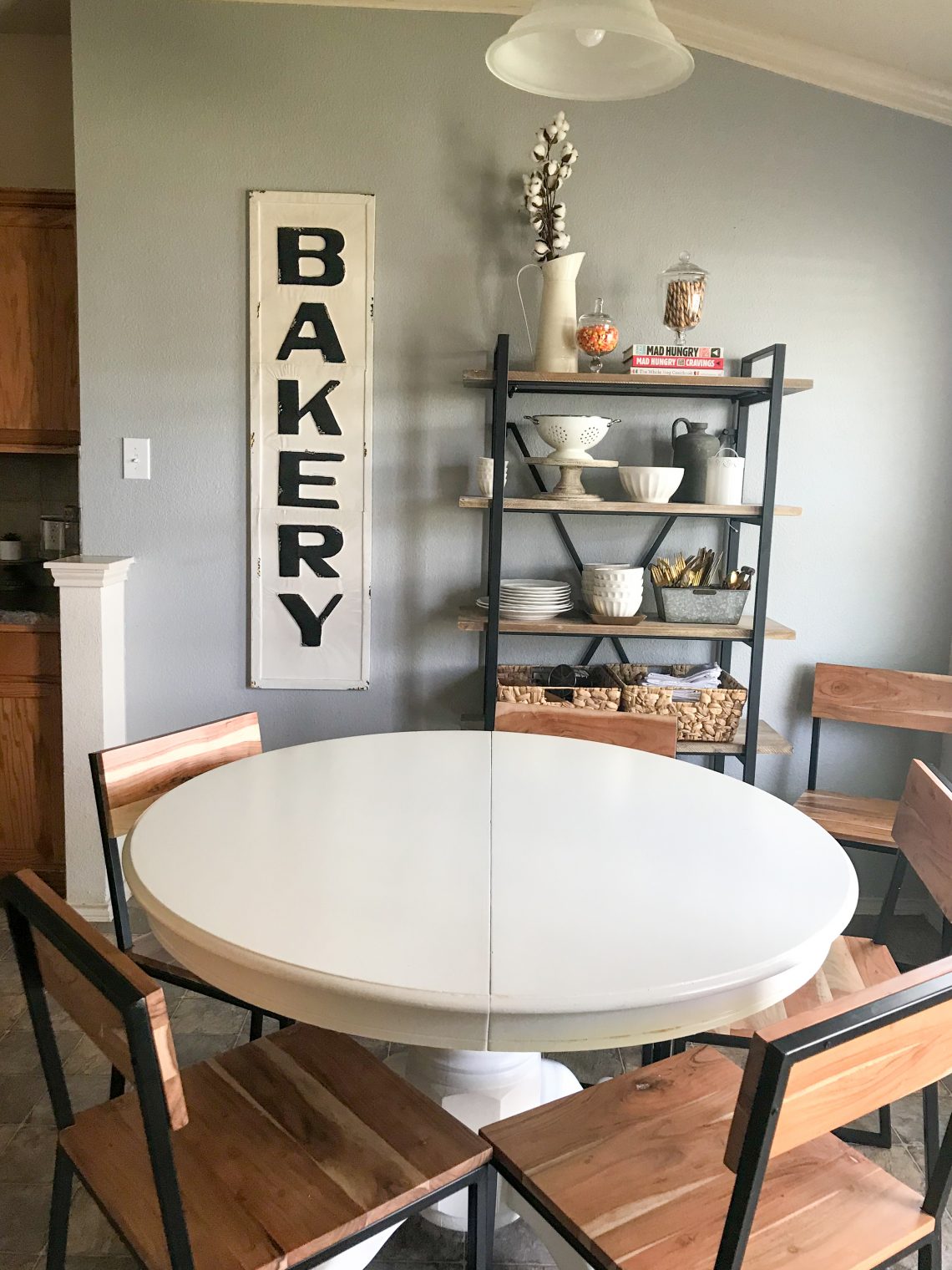 Kitchen Makeover Buffalo Check Wall - My Name Is Snickerdoodle