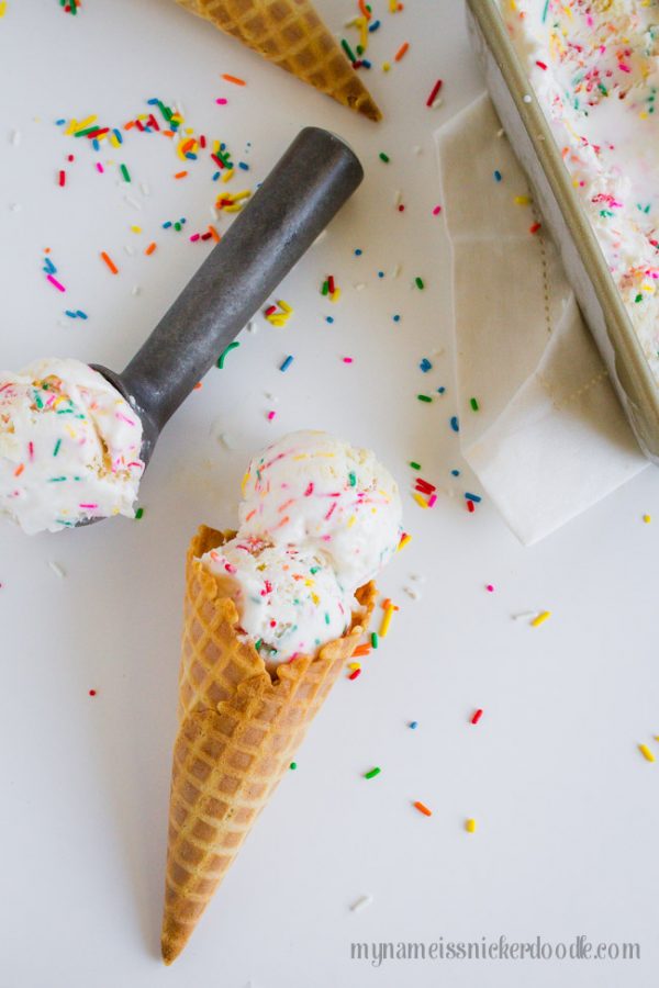 Homemade Birthday Cake Ice Cream My Name Is Snickerdoodle