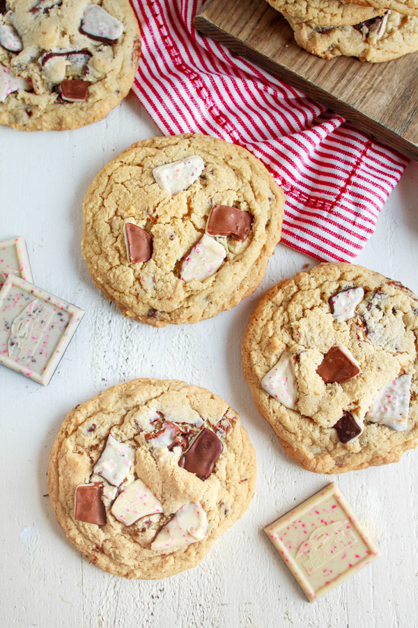 Peppermint Bark Cookies | Recipe By My Name Is Snickerdoodle