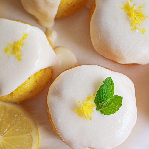 Mini Lemon Cakes | Recipe by My Name Is Snickerdoodle