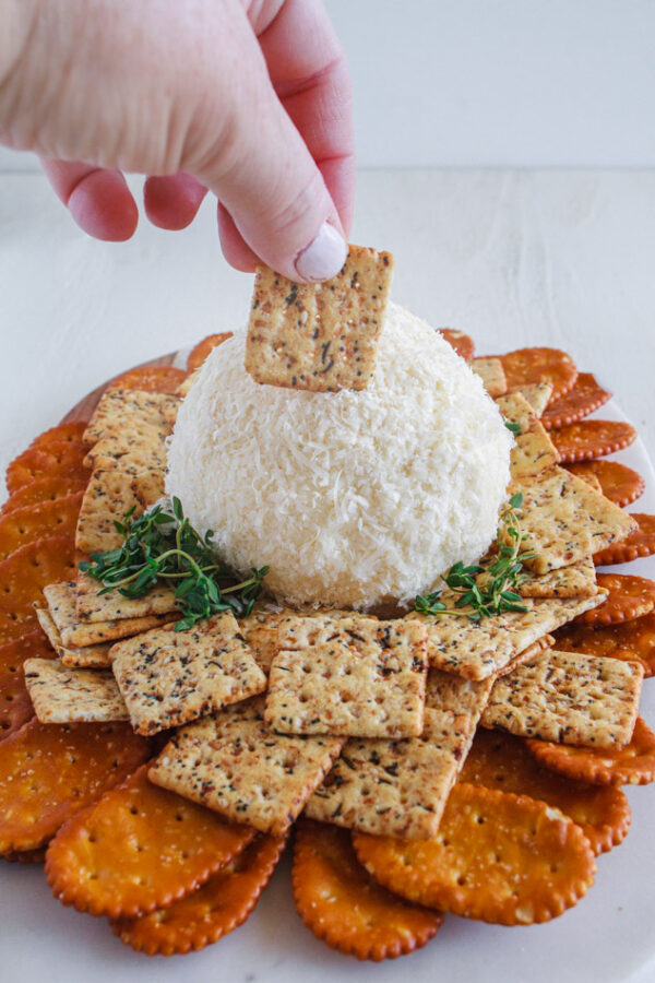 White Cheddar Cheese Ball | Recipe by My Name Is Snickerdoodle