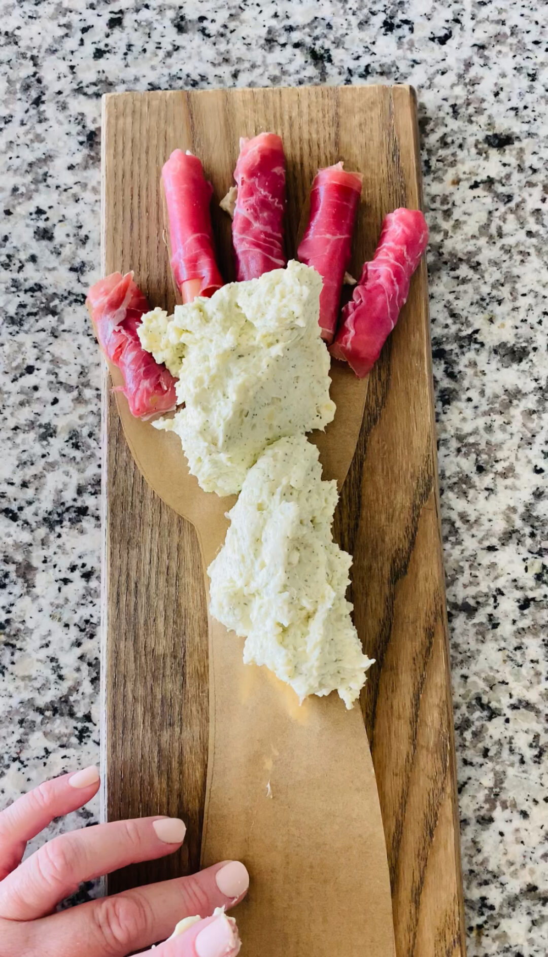 Halloween Cheese Ball Hand | My Name Is Snickerdoodle