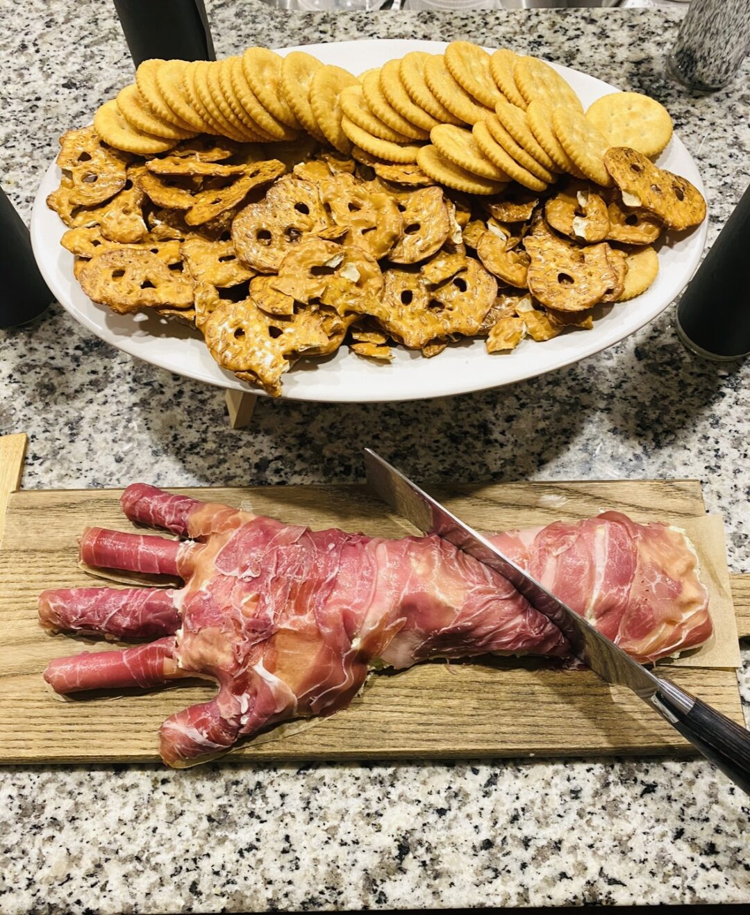 Halloween Cheese Ball Hand | My Name Is Snickerdoodle