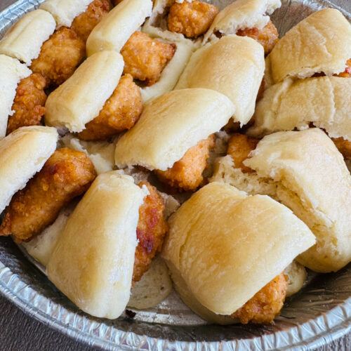 Mini Chicken Breakfast Sandwiches | My Name Is Snickerdoodle
