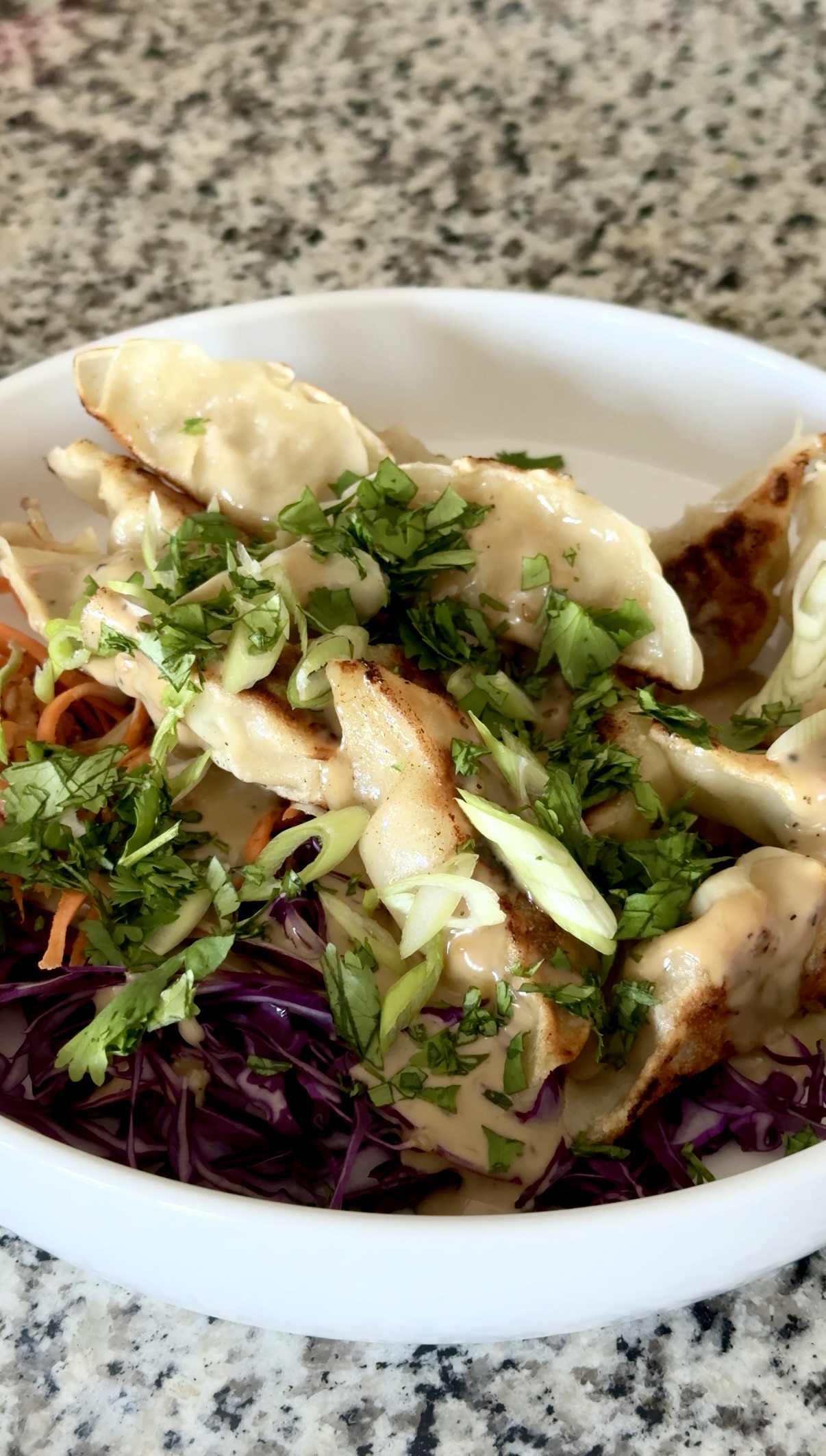 Potsticker Salad | Recipe by My Name Is Snickerdoodle